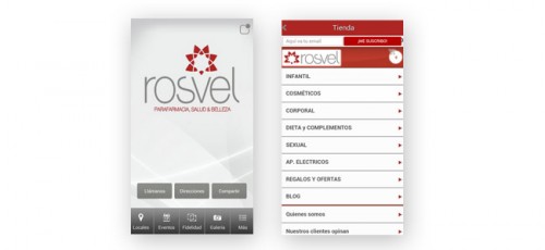 La parafarmacia online Rosvel estrena su app móvil